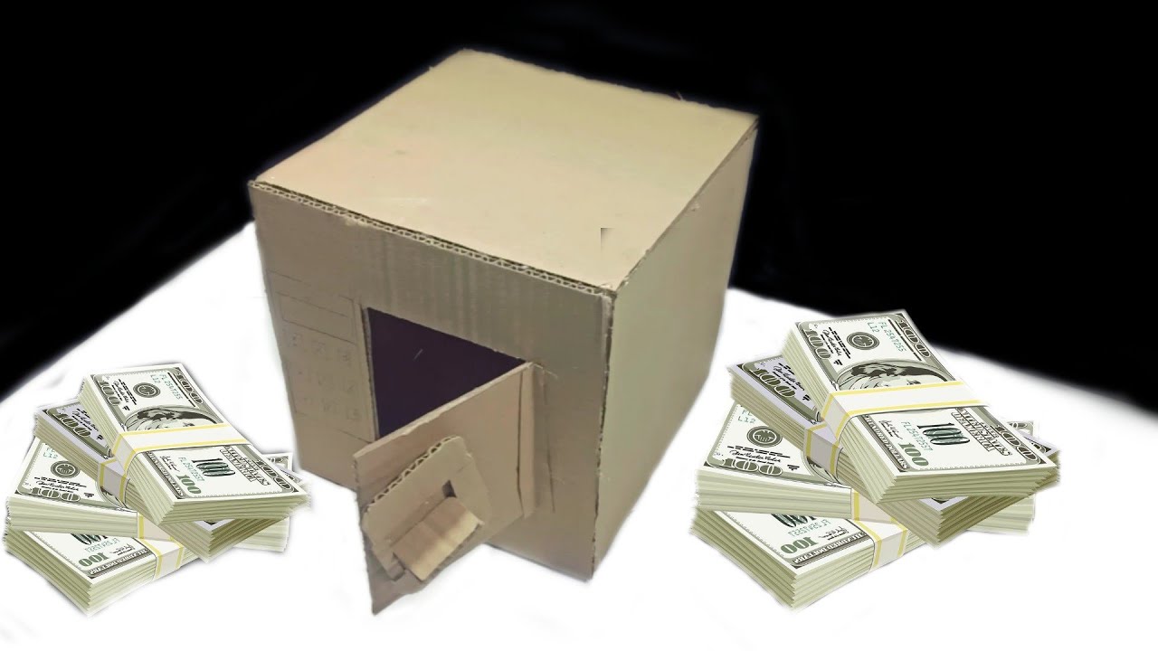 Build a Safe with Combination Number Lock from Cardboard - YouTube