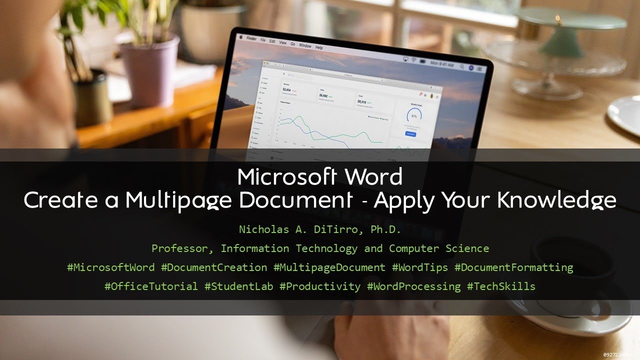 Microsoft Word - Create a Multipage Document Apply Your Knowledge - YouTube