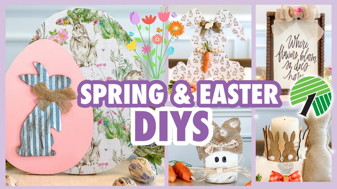 🐰 NEW Budget- Friendly Spring DIYS l Dollar Tree Spring Decor DIYS l ...