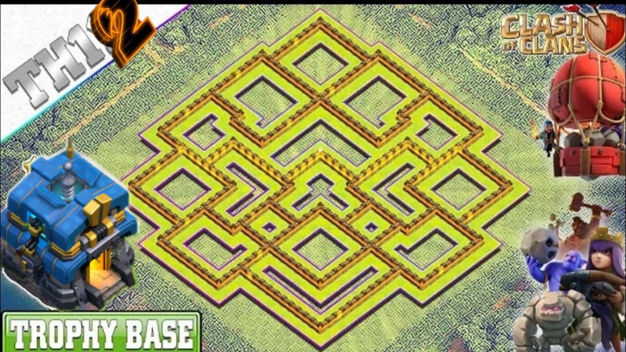 Best base for Th12 in coc 👍👍👍 - YouTube