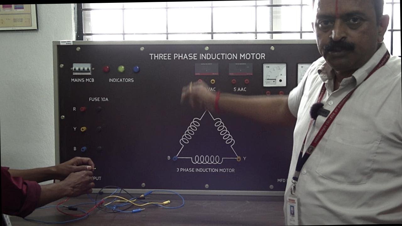BEE - Brake Test on Three Phase Induction Motor - YouTube