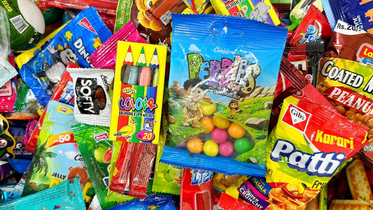 Sweet SOFTY PEBBLES Candies | Cute Rainbow Chocolates and Lollipops ...