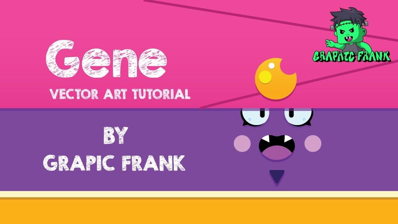 "Gene" simple 2D vector art making quick overview. - YouTube