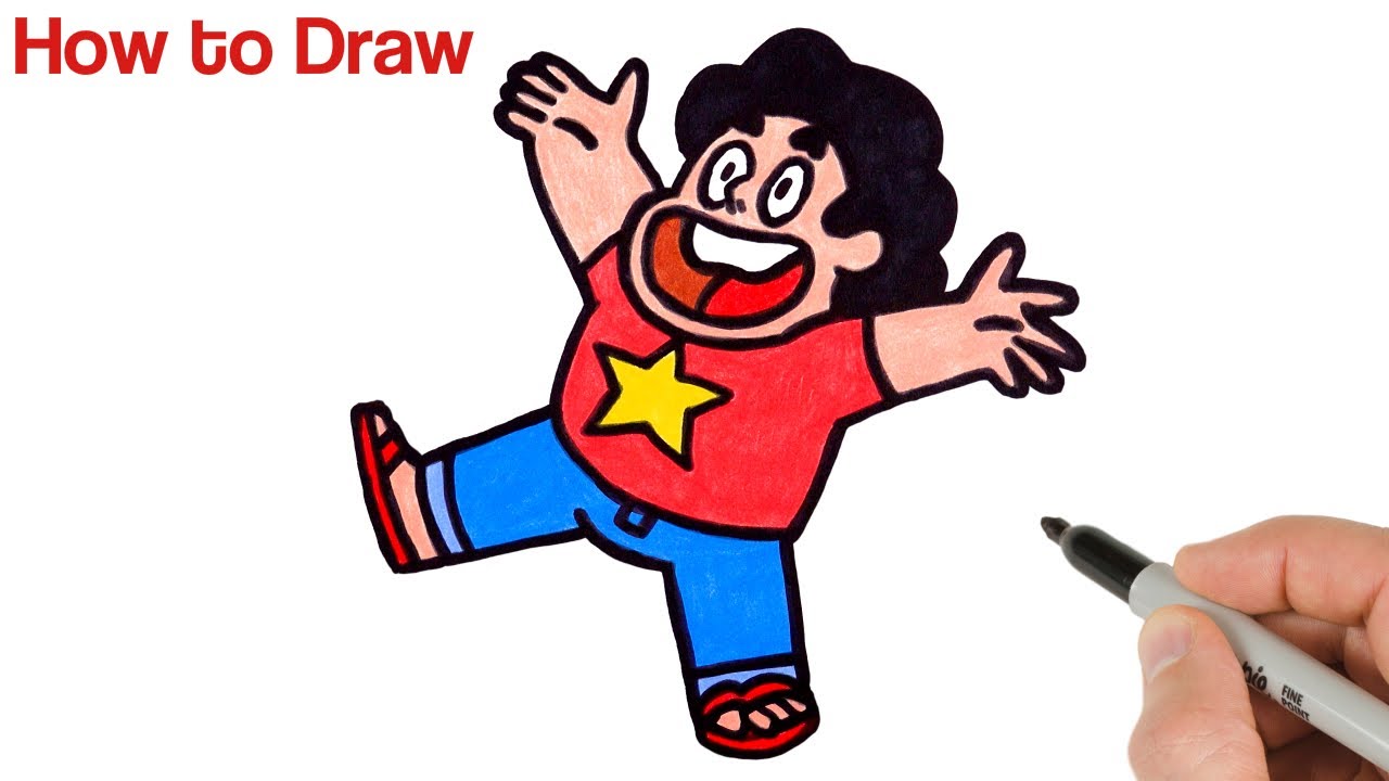 HOW TO DRAW STEVEN UNIVERSE | Cartoon Drawings - YouTube