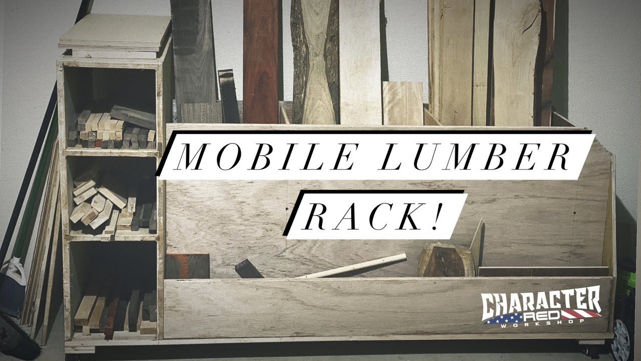 Mobile Lumber Cart & Plans | Ultimate Shop Space Saver! - YouTube