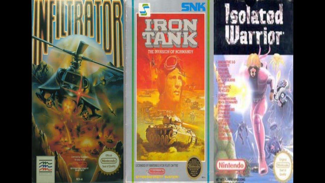 Infiltrator, Iron Tank and Isolated Warrior for NES - YouTube