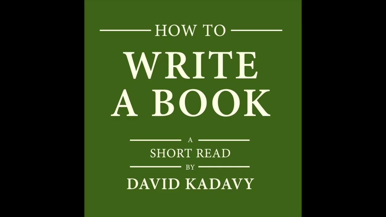 How to Write a Book (FREE Audiobook) - YouTube