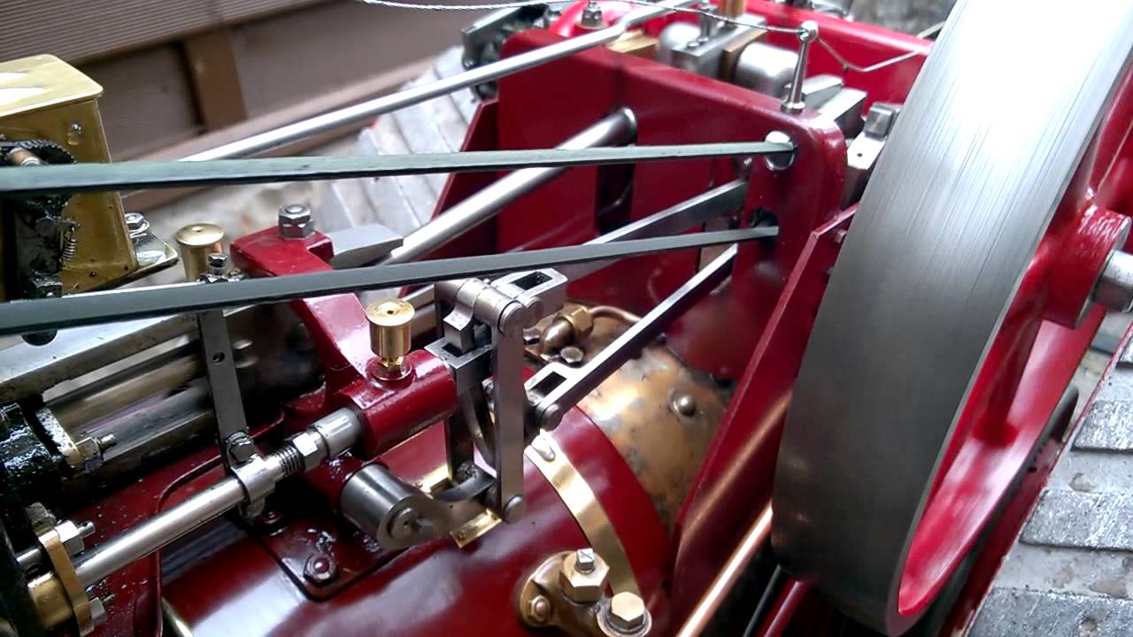 3" plastow Burrell traction engine ticking over - YouTube