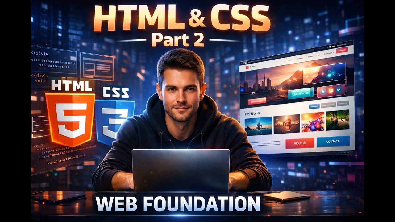 Web Development Roadmap 2026 – Part 2 🚀 | HTML & CSS Explained - YouTube