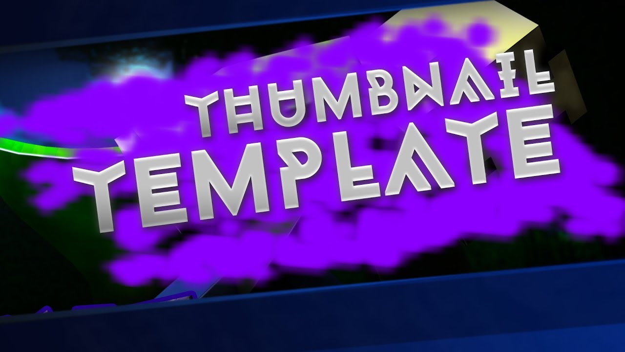 FREE Minecraft Thumbnail Template [+ Minecraft Thumbnail Tutorial] 50 ...