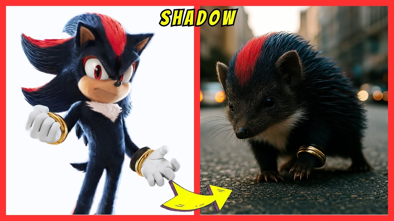 SONIC THE HEDGEHOG 3 CHARACTERS IN REAL LIFE 🦔⚡😲 - YouTube