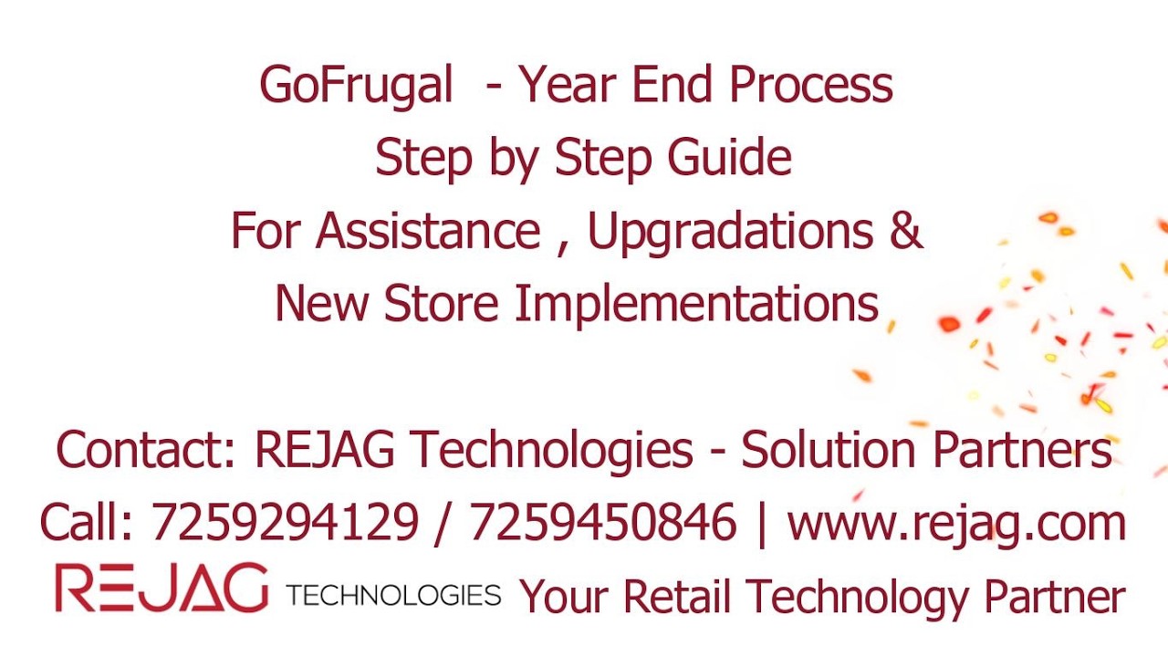 Gofrugal Year End Process Complete Guide 2026-2027 | Start New ...