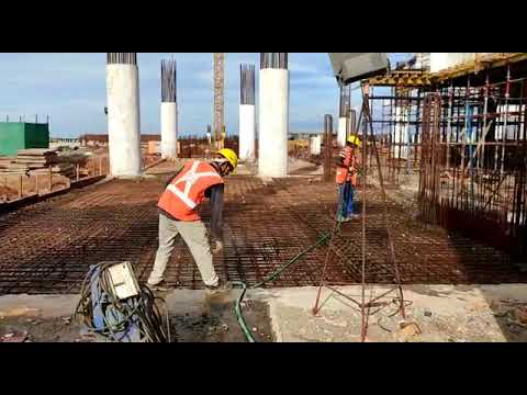Cleaning slab before concreting - YouTube