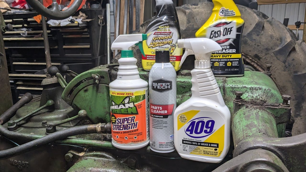 what is the best degreaser??? Cleaning the John Deere MT tractor - YouTube