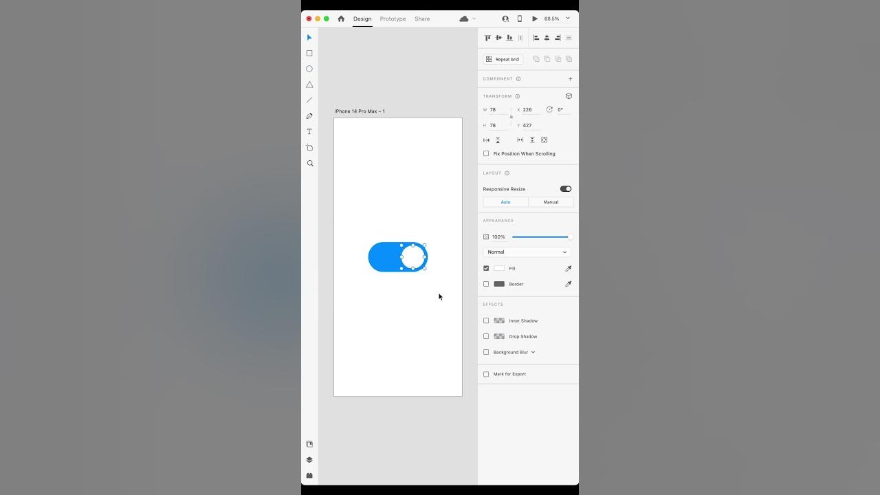 Create interactive toggle Button in Adobe XD || Adobe Xd Shorts || Adobe Xd Tutorials 2023 - YouTube