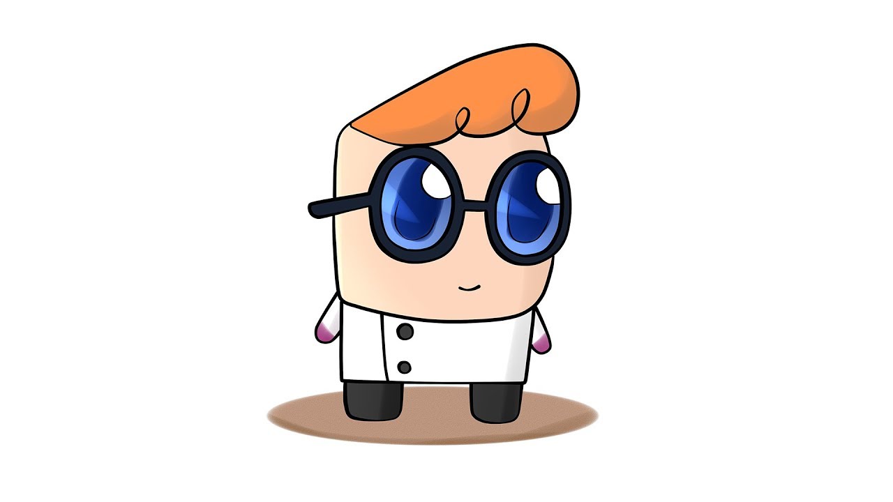 Cómo dibujar a Dexter Chibi (Laboratorio de Dexter) - YouTube