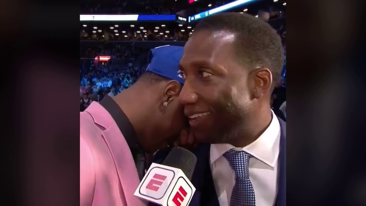 R.J Barrett get emotional with his dad after getting drafted #3 - YouTube