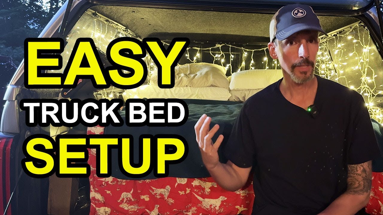Truck Bed Camping Setup - Modular DIY Build and Complete Tour - YouTube