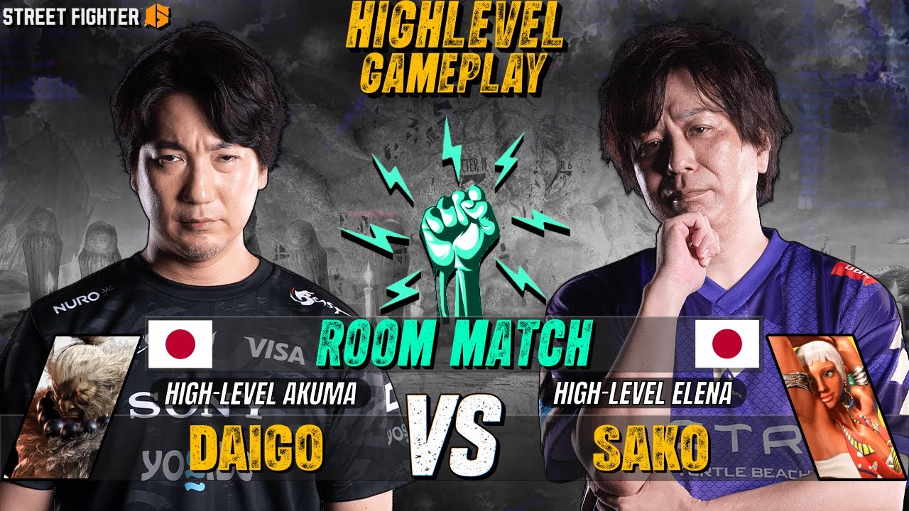 Street Fighter 6 DAIGO (AKUMA) vs SAKO (ELENA) High-Level Gameplay ...