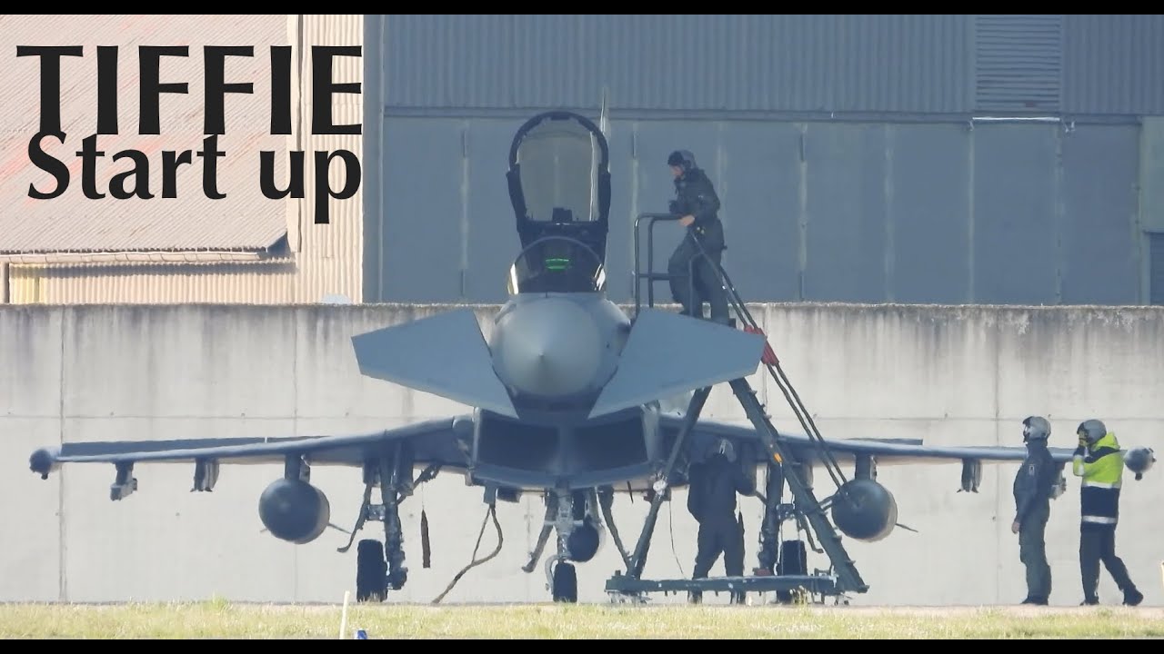 A fairly long film of the start up of a Eurofighter at Norvenich ...
