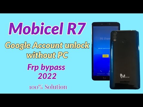Mobicel R7 Google Account unlock without PC. frp bypass without PC ...