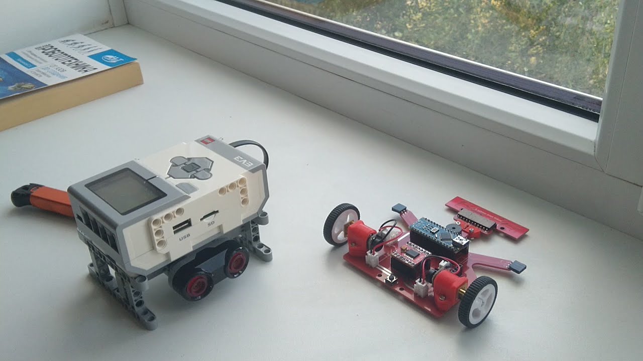 Line following ROBO tracer (Part2,5) Stopwatch / Робот следующий по ...