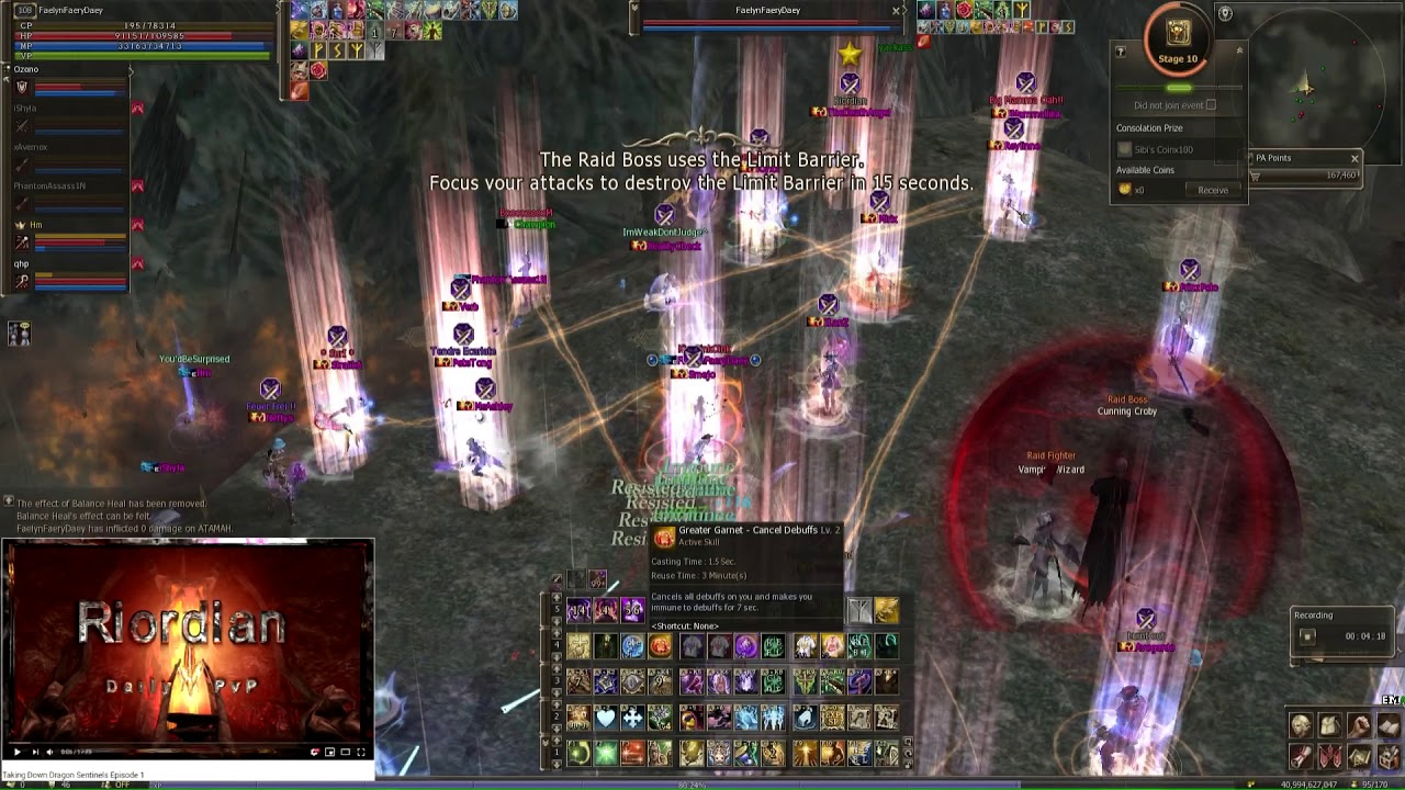 Lineage 2 Core 02/05/19 RaidBoss PvP - YouTube