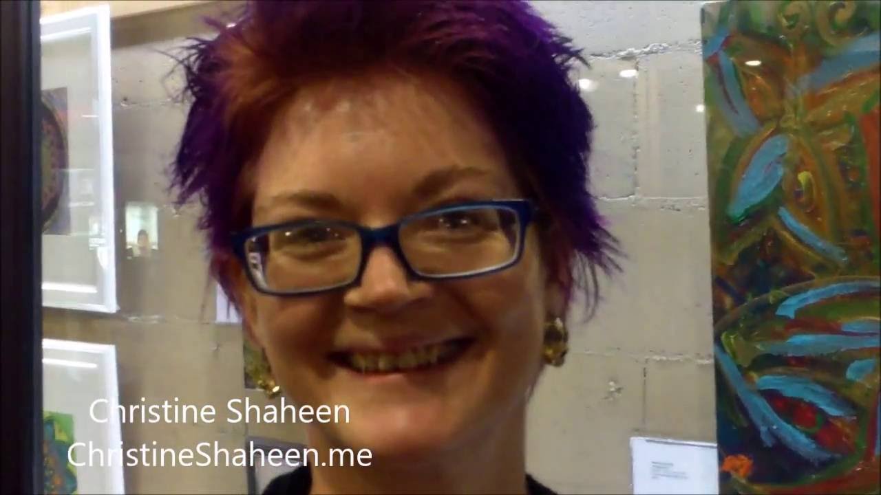 Christine Shaheen, artist at The Rainbow Gallery in Toronto, October ...