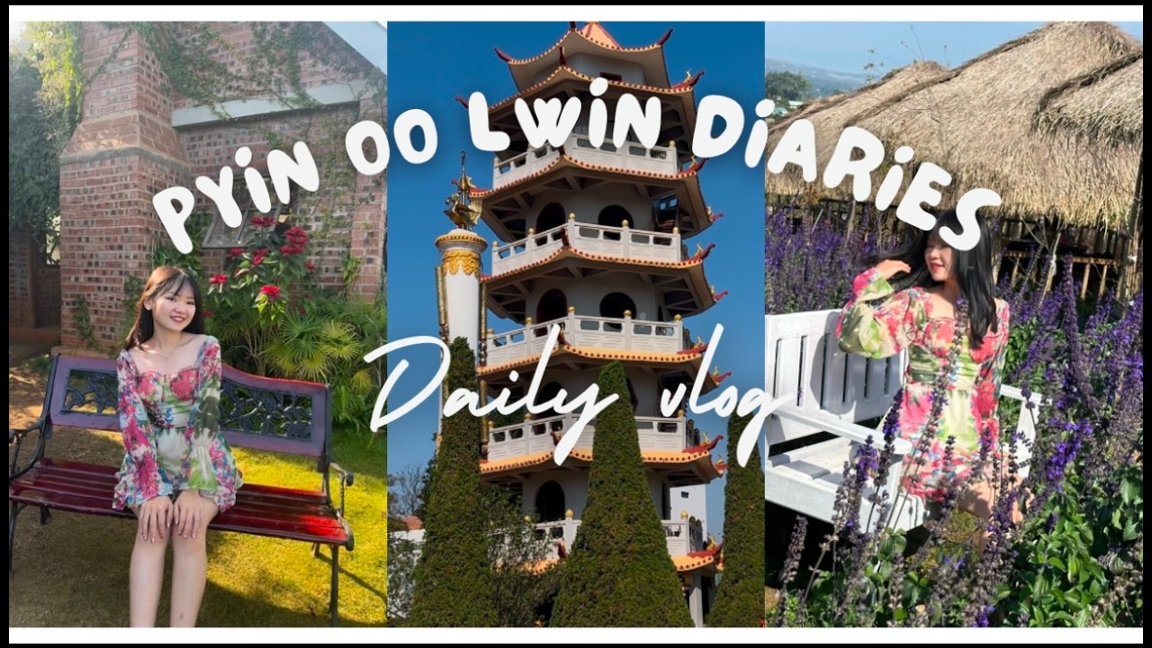 May Myo Rose Garden & Chinese Vegetarian Temple - YouTube