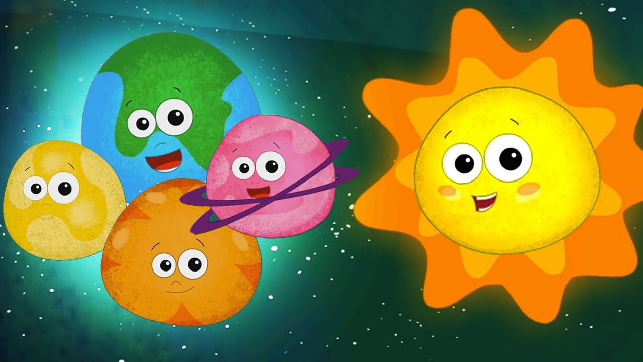 Planeten Lied | Sonnensystem Lied | Planets Song | Crayons Nursery ...