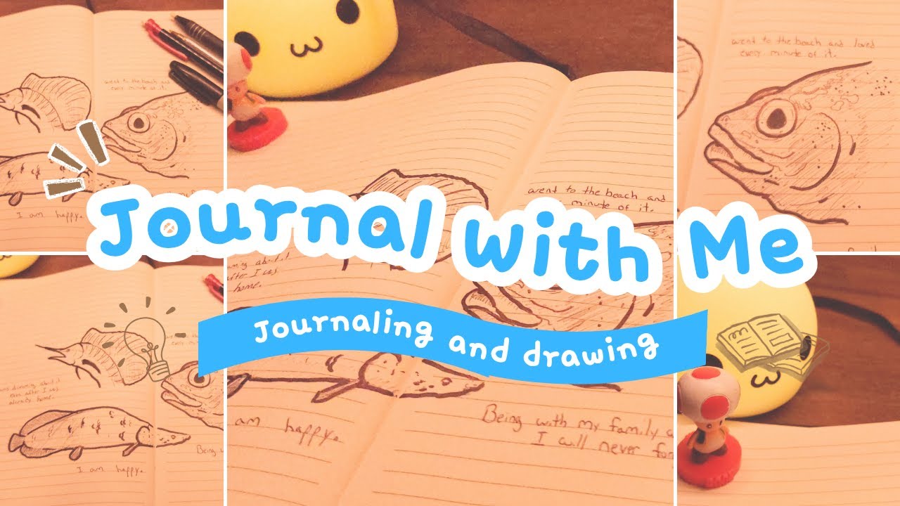 Relaxing Art & Journaling 🌊 | Cozy Sketchbook Series Part 4 - YouTube