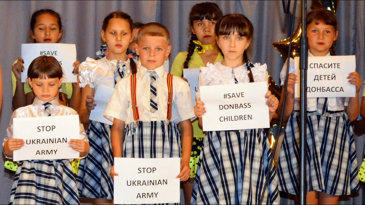 Save the Children of Donbass Ukrainian army Красный Лиман - YouTube