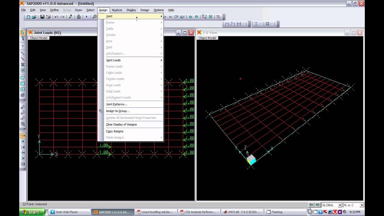Elastic Plate Buckling Analysis in SAP 2000 - YouTube