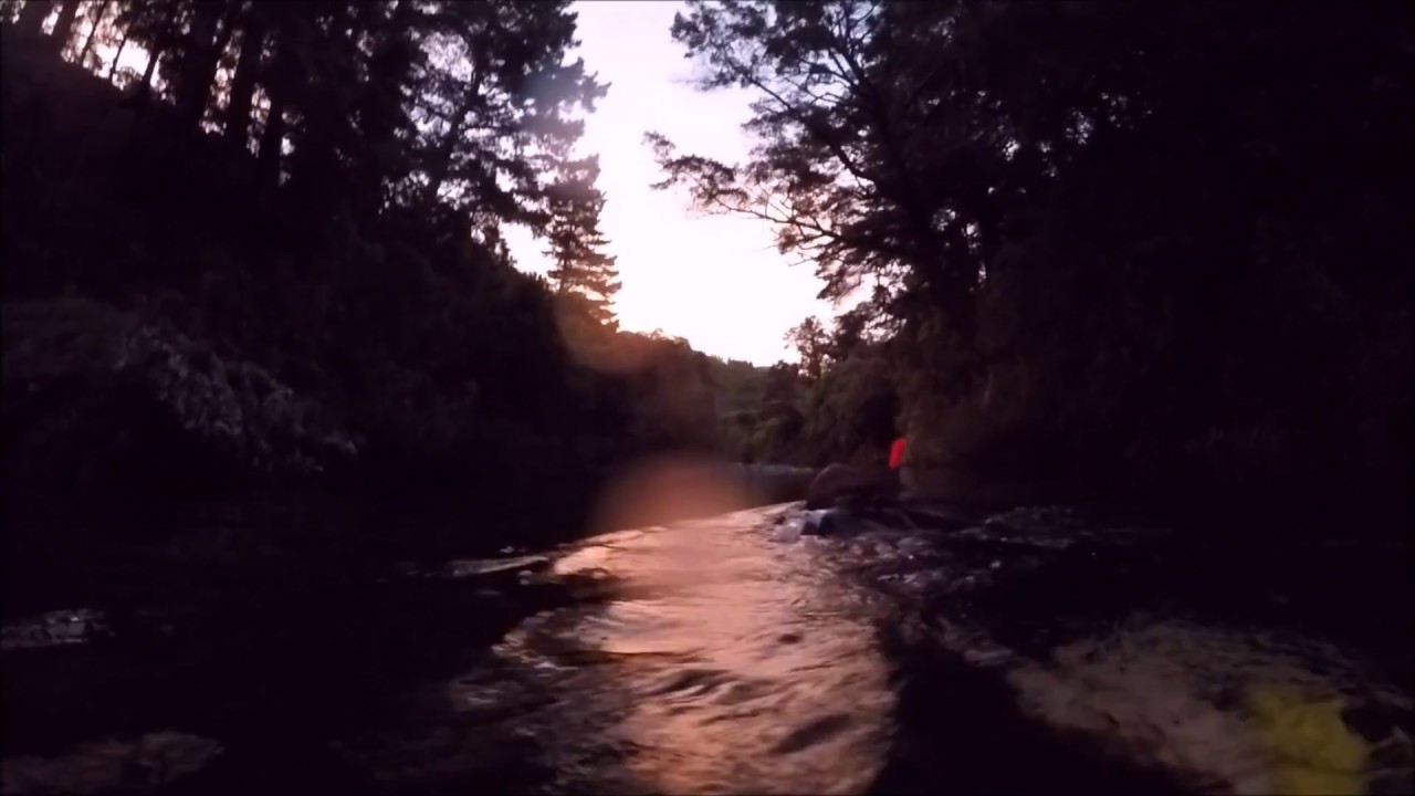 Nighttime in the Akatarawa River. - YouTube