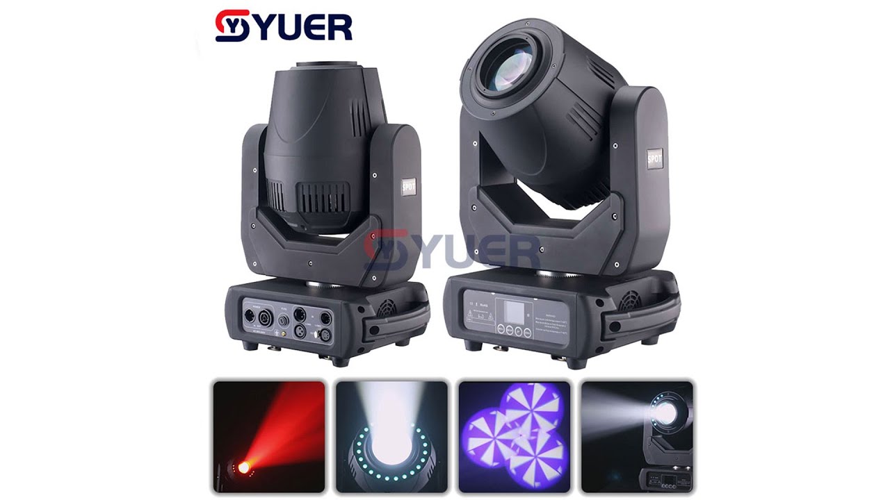 YUER™️ Professional Stage Lighting LED 200W Spot Moving Head Light ...
