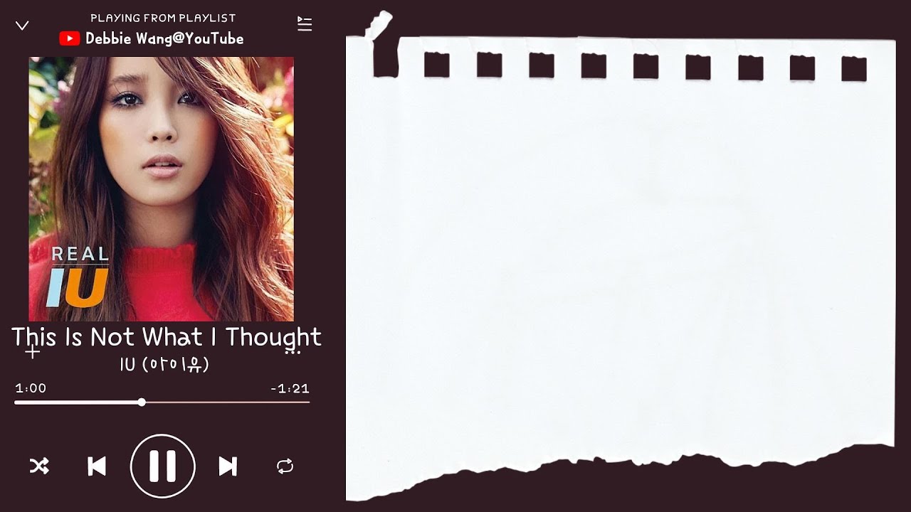 ♡韓中歌詞♡ | IU (아이유) - This Is Not What I Thought (不是這樣的 / 이게 아닌데) - YouTube