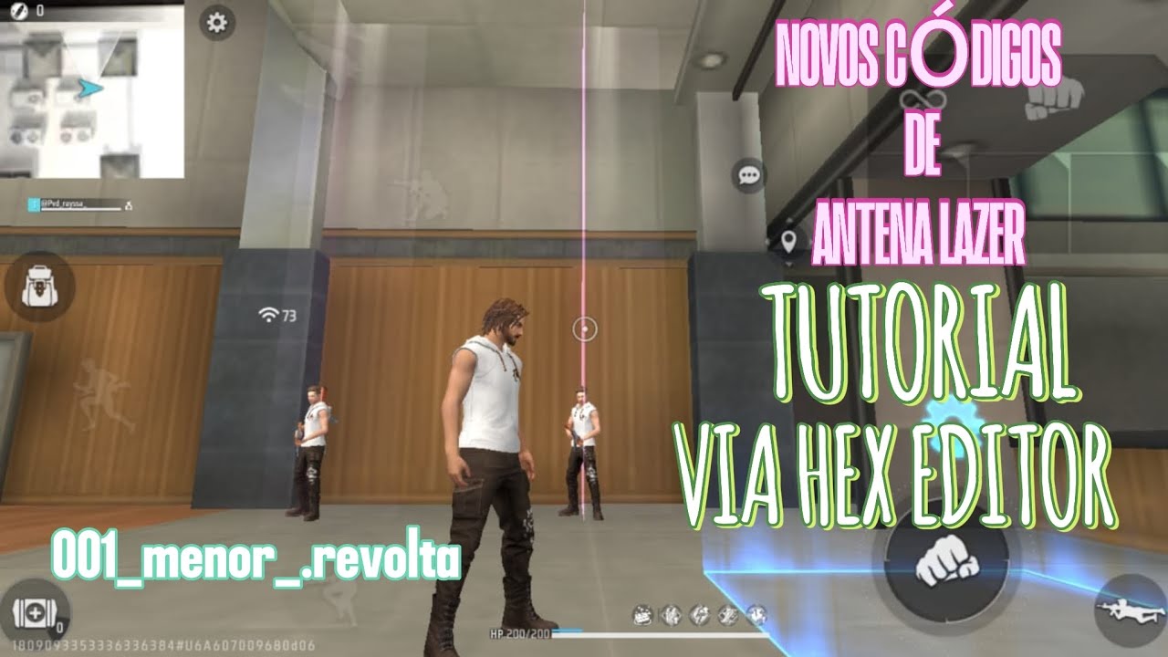 TUTORIAL DE NOVOS CÓDIGOS DE ANTENA LAZER NA OBB DO FF PELO HEX EDITOR 🔥 #tutorial - YouTube