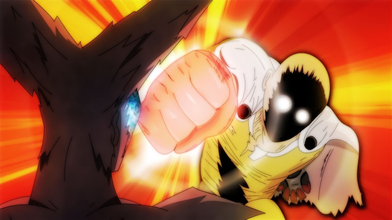 Saitama Vs God Garou | One Punch Man | Chapter 166 Full Fight Animated ...