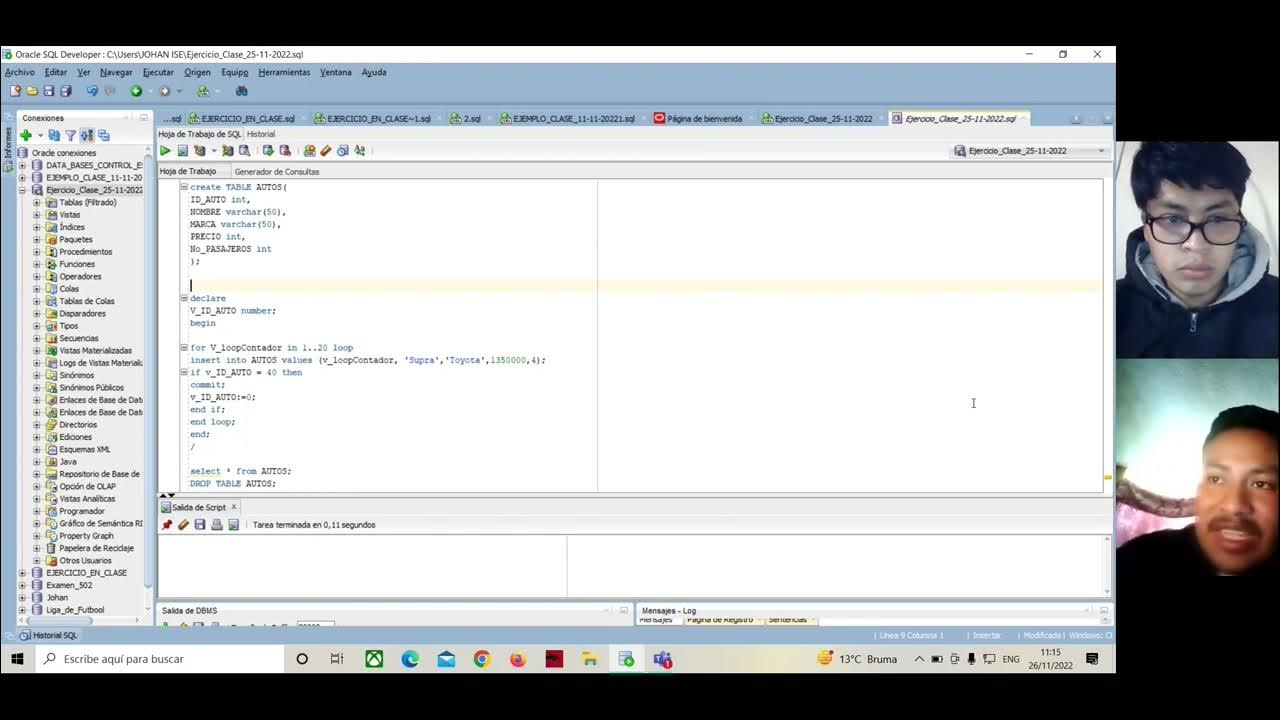 Realizar un programa en PL SQL 15% - YouTube