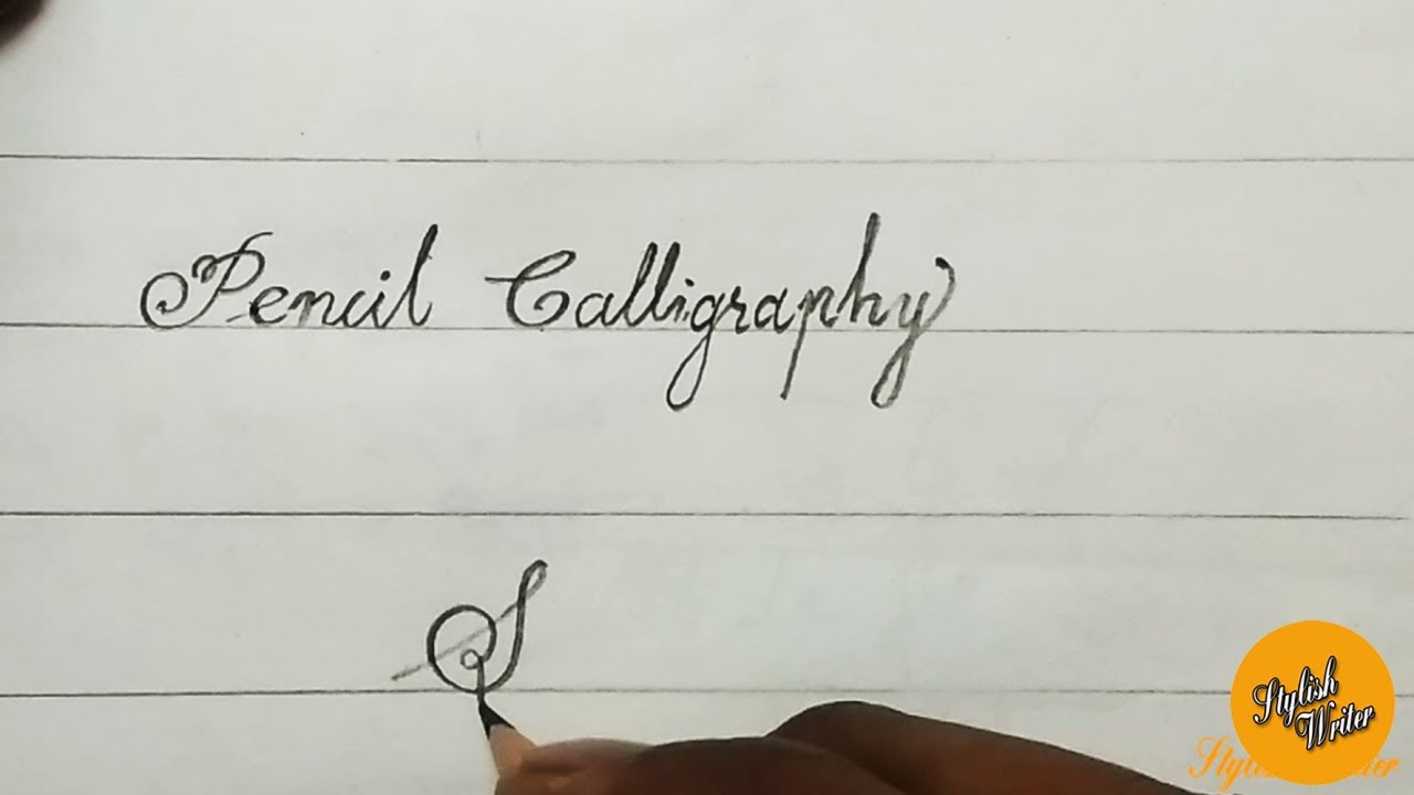 How to improve good handwriting | Pencil Calligraphy | Stylish Writer ...