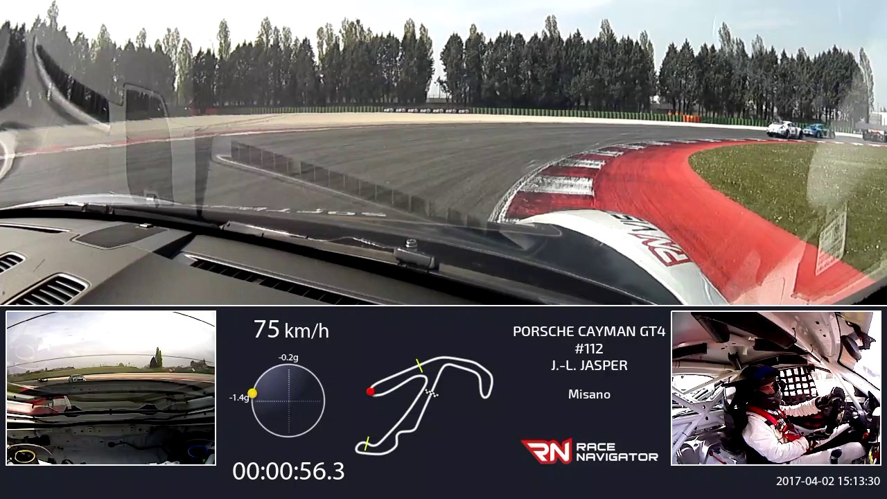 European GT4 Misano - Race 2 Lap 107 - John-Louis Jasper (RN Vision STS ...