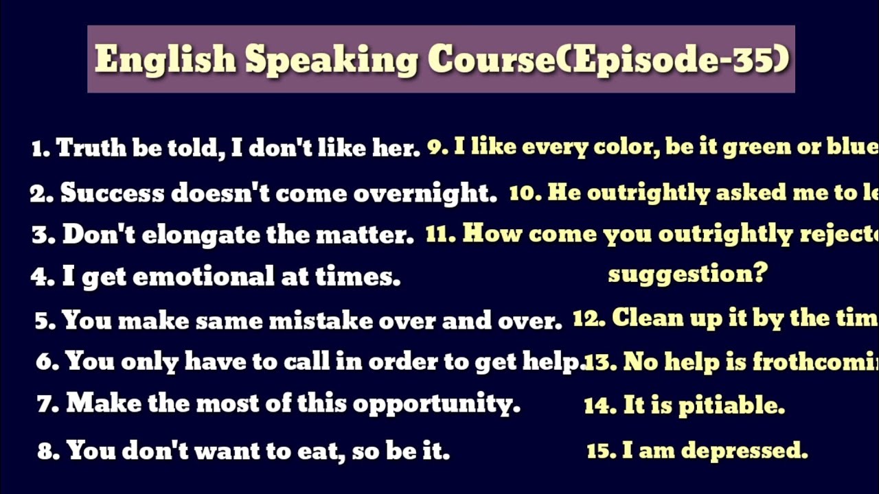 English Speaking Course Episode 35 YouTube english-speaking-course-episode-35-youtube