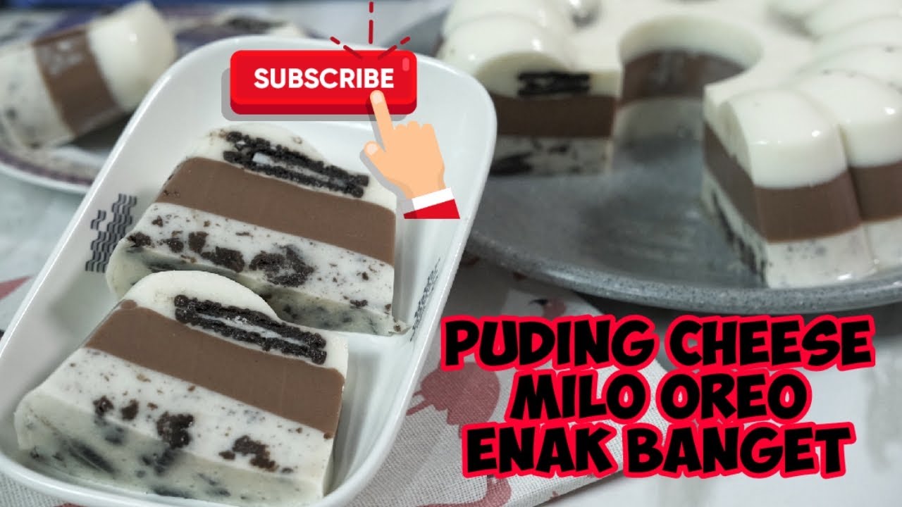 puding cheese milo oreo enak parah kalian harus coba - YouTube