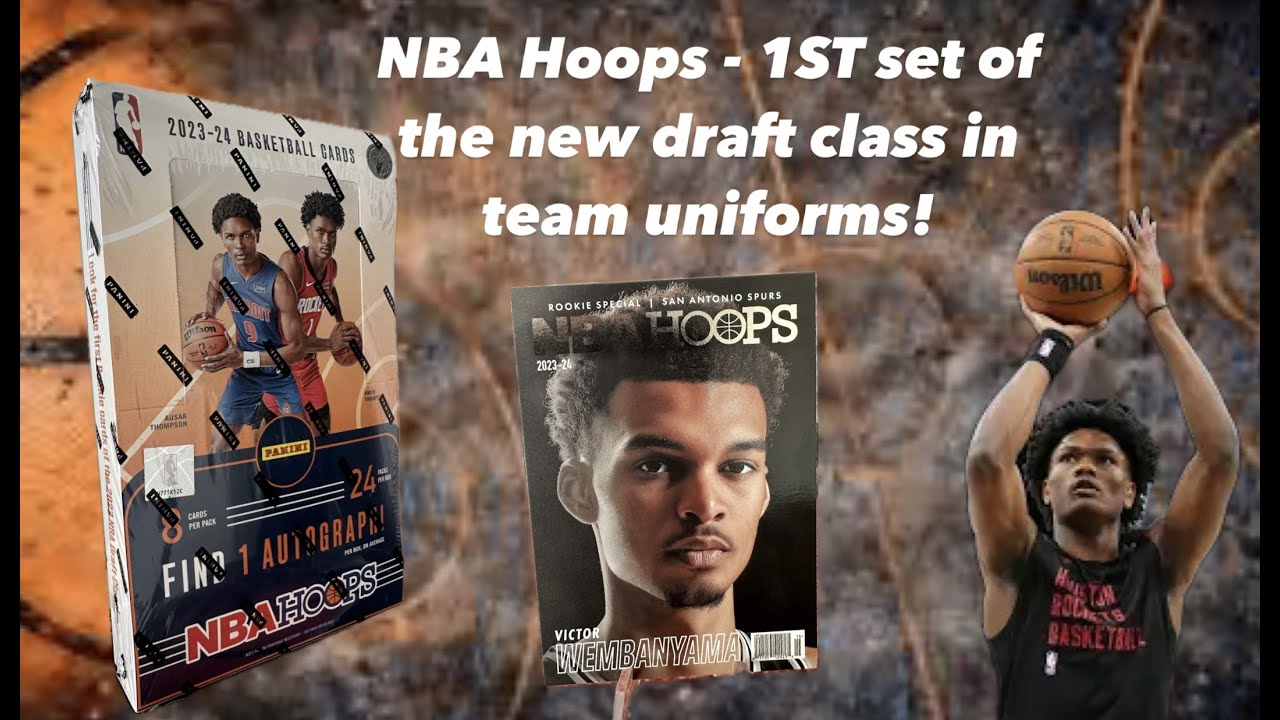 NEW RELEASE! 2023-24 NBA Hoops | First rookie cards in team uniforms ...