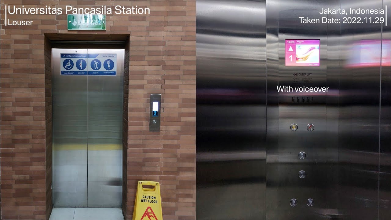 Louser Traction Elevator at Universitas Pancasila Railway Station ...