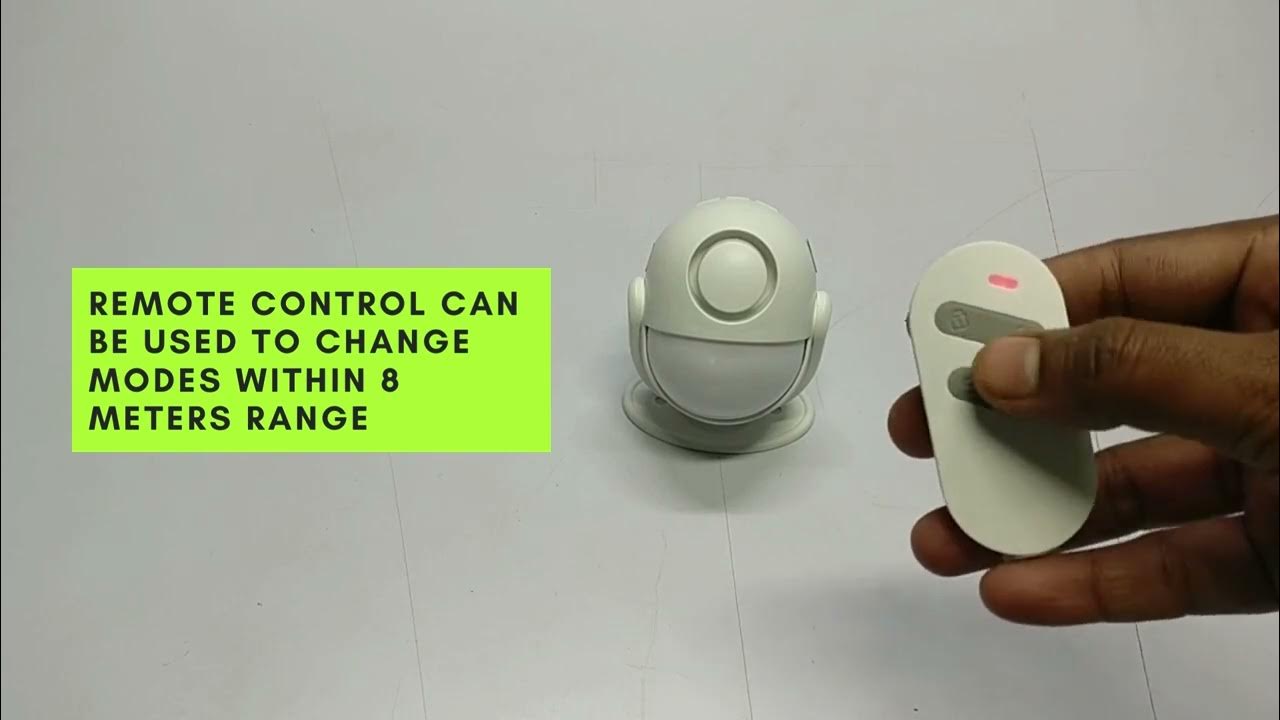 Smiledrive Smart Motion Sensor Alarm WiFi Movement Detector with Remote ...