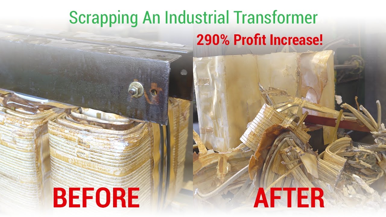 Scrapping An Industrial Transformer - 290% Profit Increase - YouTube