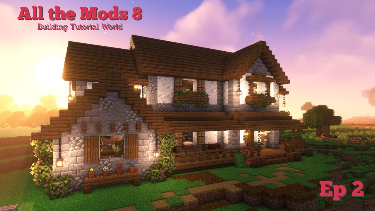 All the Mods 8 - Farmhouse - Building World - Ep 2 - YouTube