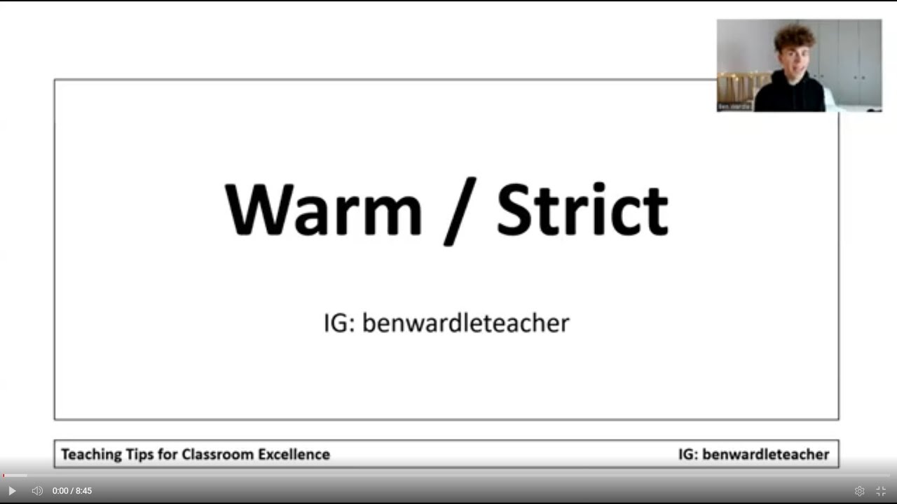 TEACHING TIPS: WARM/STRICT - HOW TO BE WARM & STRICT AT THE SAME TIME ...
