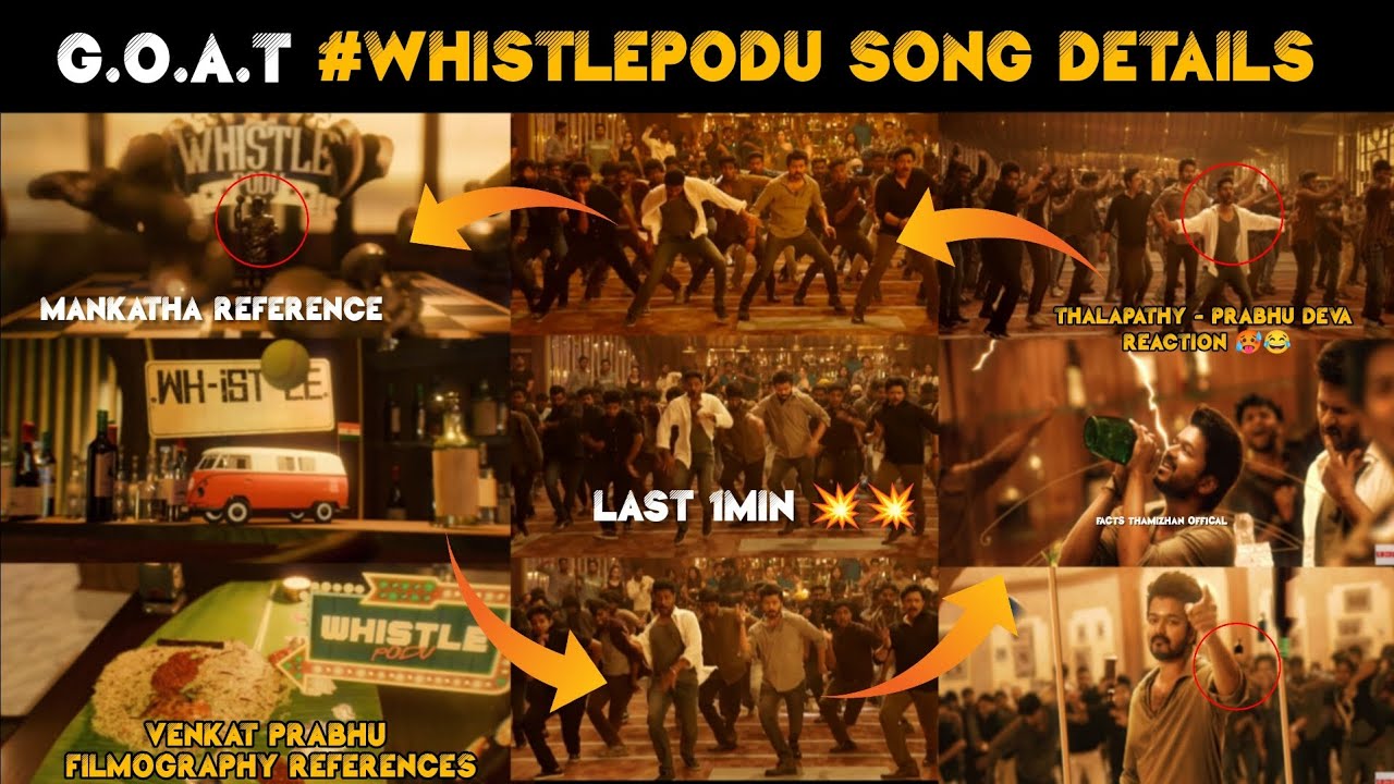 GOAT First Single WhistlePodu Song Hidden details💥 Reaction ...